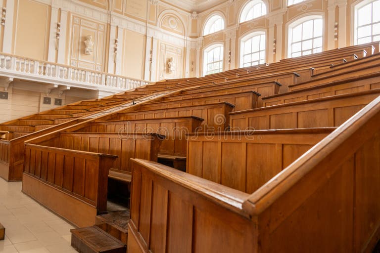 Interior of a Classical Auditorium Lecture Hall in University. Learn ...