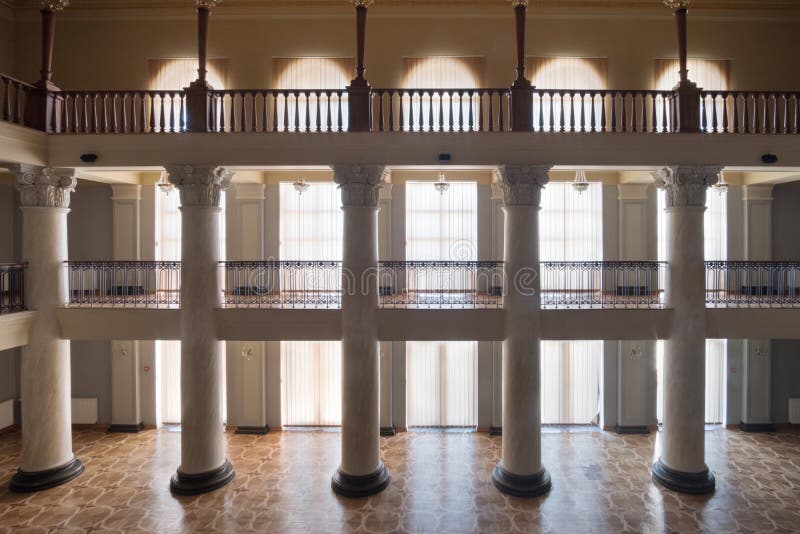 Interior of a Classical Building Stock Photo - Image of european ...