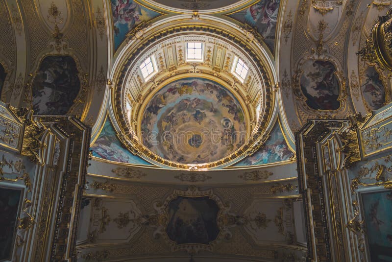 Interior of a Classical Cathedral Editorial Stock Image - Image of ...