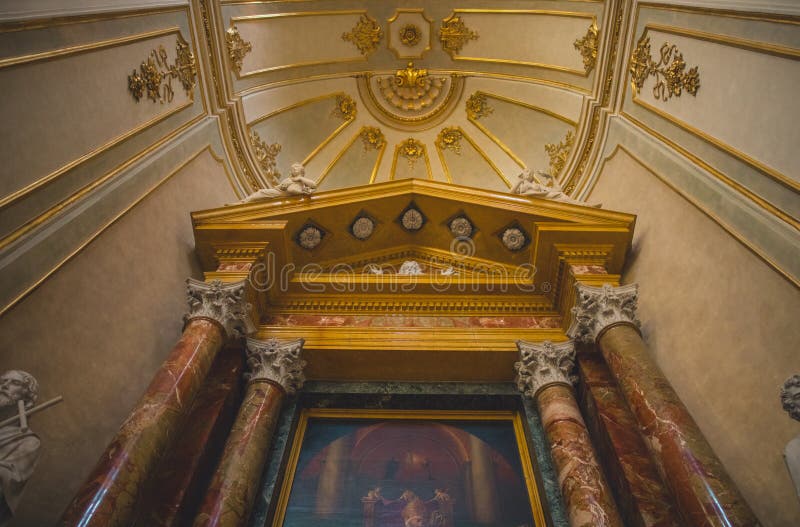 Interior of a Classical Cathedral Editorial Photography - Image of ...