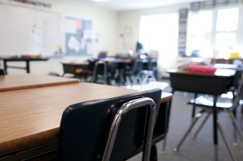 HDR of Interior of Classroom Stock Image - Image of desks, range: 15766149