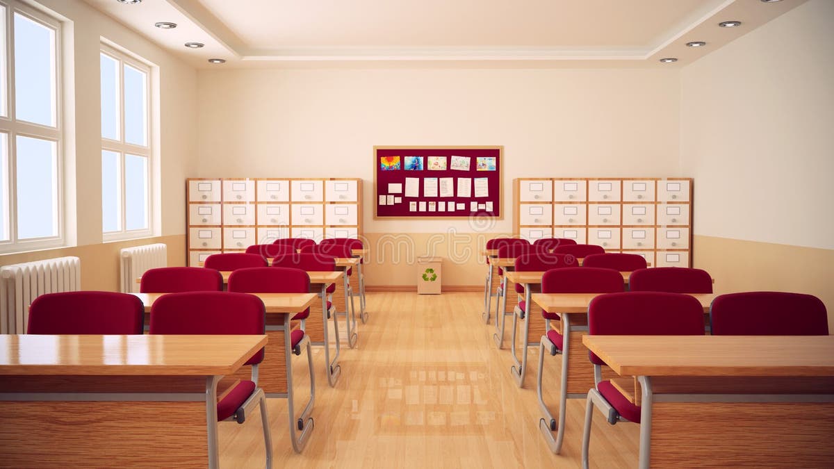 Interior Classroom Front View Stock Illustrations – 468 Interior ...