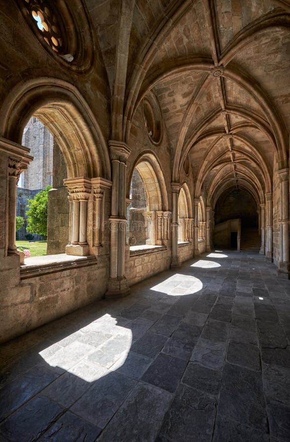 The Interior of Cloister of Cathedral Se of Evora. Portugal Editorial ... The Interior of Cloister of Cathedral Se of Evora. Portugal Editorial ...
