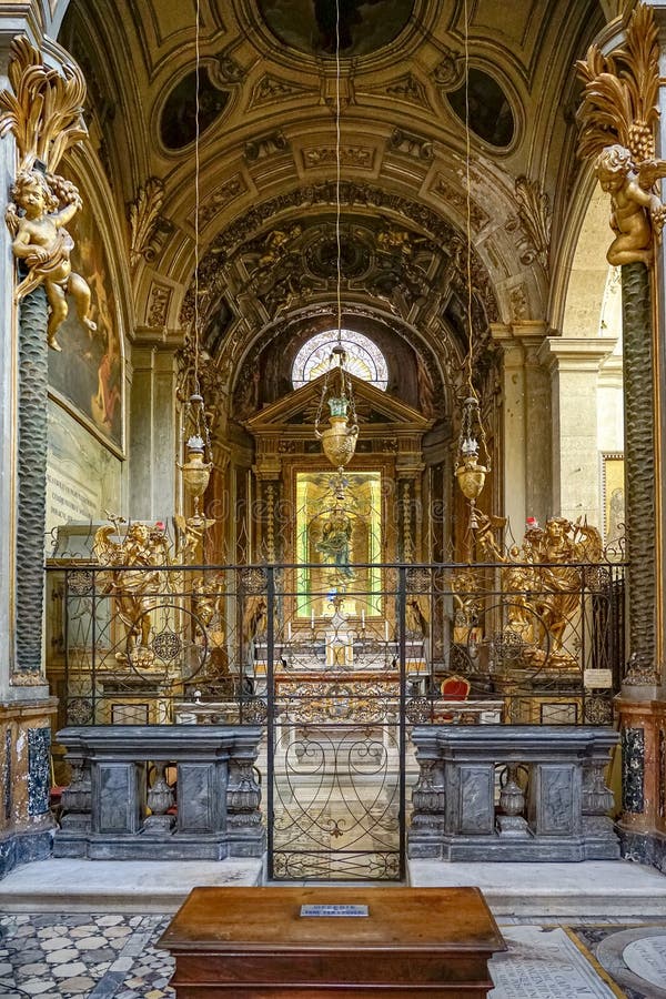 Interior of the Cloisters and Altar Inside the Basilica of Santa Maria ...