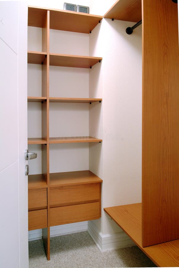 Empty Clothes Closet stock photo. Image of vacant, empty - 5583916