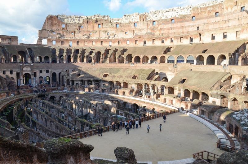 Interior of the Coliseum editorial photo. Image of rome - 37414546