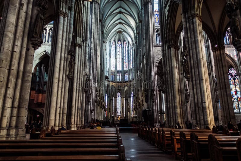 Interior of Cologne Cathedral in Germany Editorial Stock Photo - Image ...