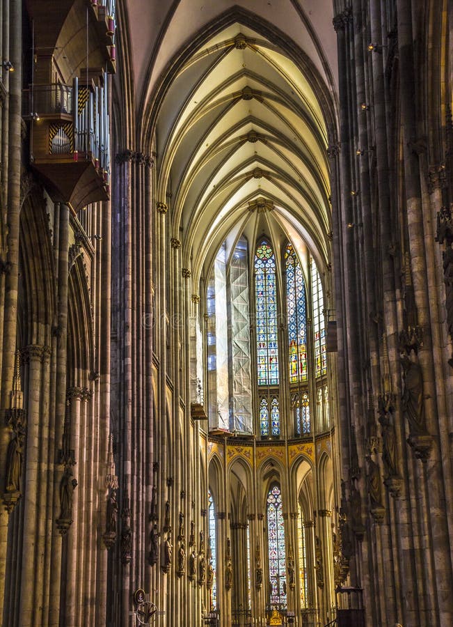 Interior of Cologne Cathedral Editorial Photography - Image of german ...