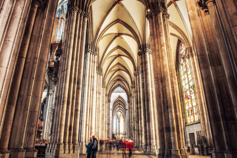 Interior of Cologne Cathedral Stock Photo - Image of dome, europe: 48009706