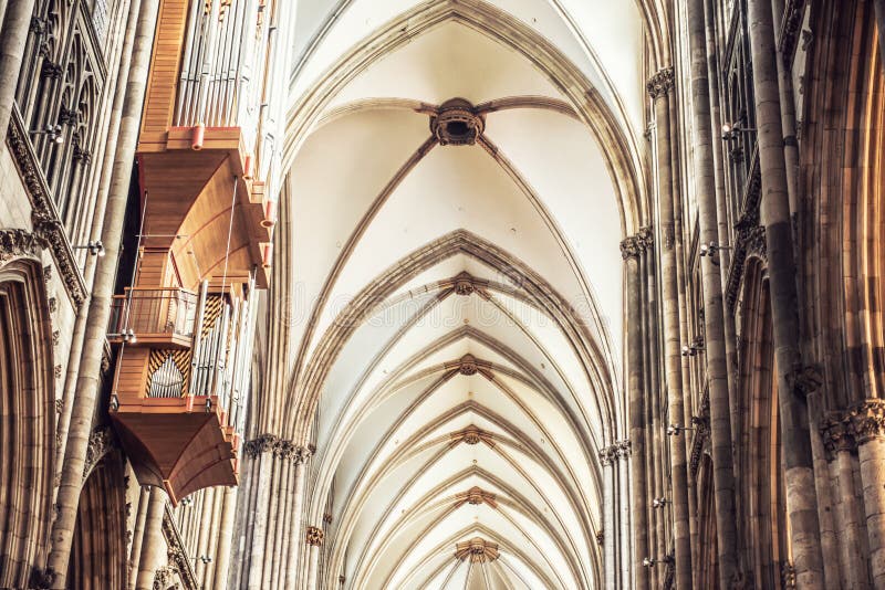 Interior of Cologne Cathedral Stock Image - Image of indoor, cologne ...