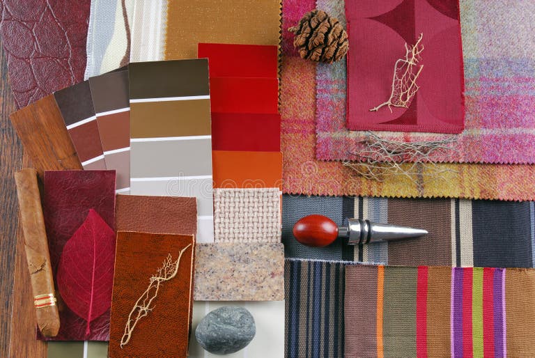 Interior Color Design Selection Stock Image - Image of renovate, chart ...