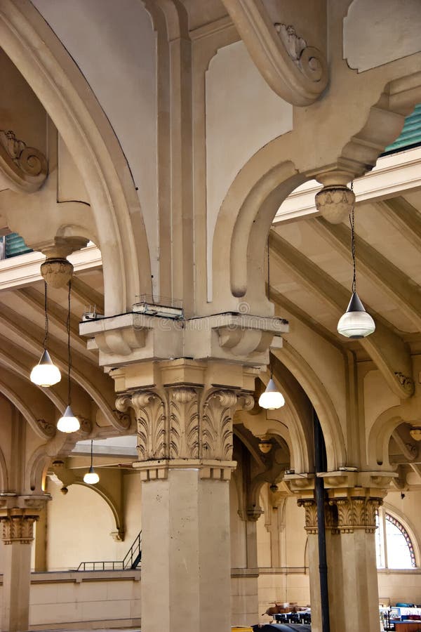 Interior Column - Architecture Detail. Stock Photo - Image of ...