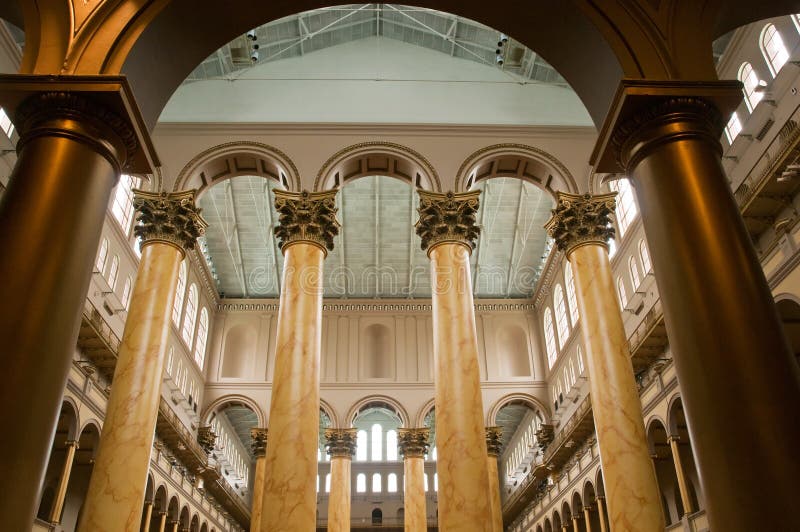 Interior columns editorial photography. Image of building - 5375612