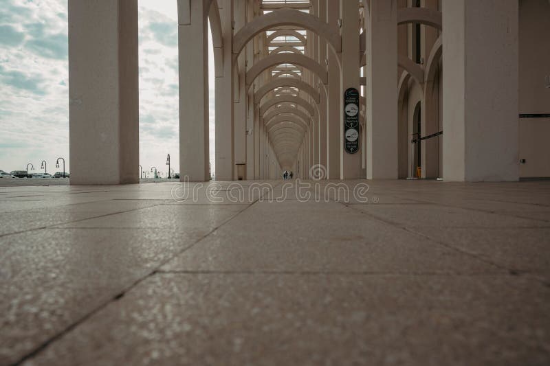 Interior Columns at the Cruise Terminal - Doha Port Editorial Image ...