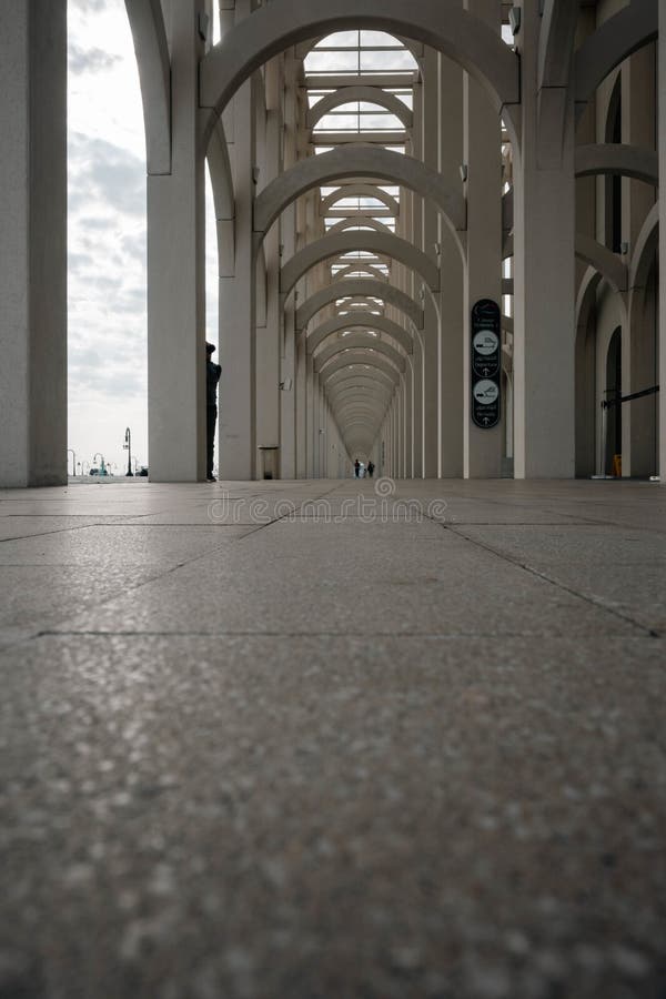 Interior Columns at the Cruise Terminal - Doha Port Editorial Photo ...