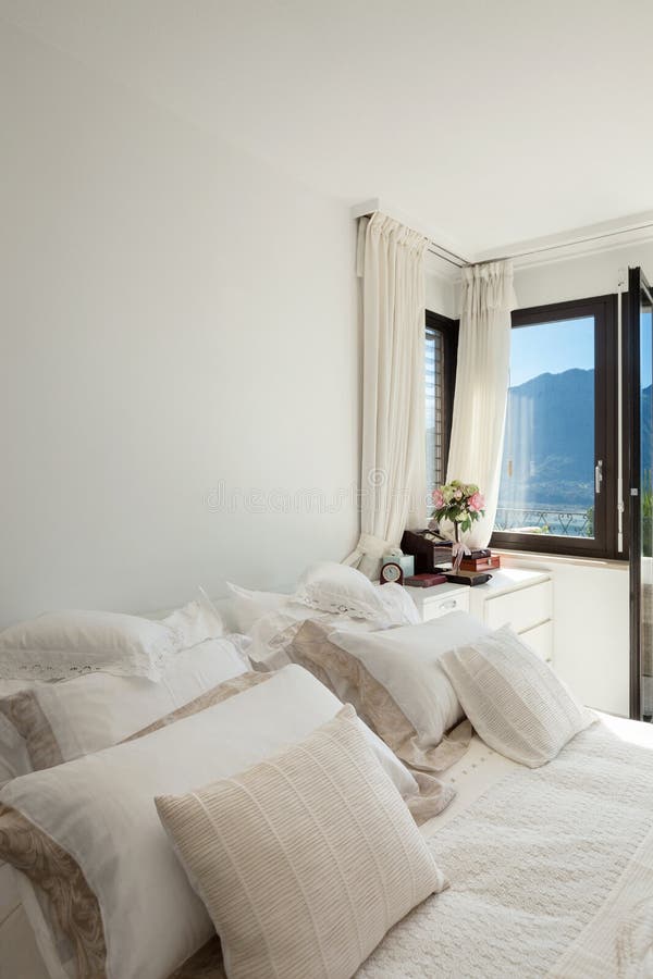 Interior, Comfortable Bedroom Stock Image - Image of classic, furniture ...