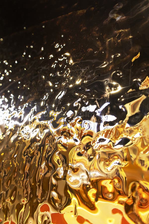 Interior Components Stainless Steel Sheet in Silver with a Gold Wave ...