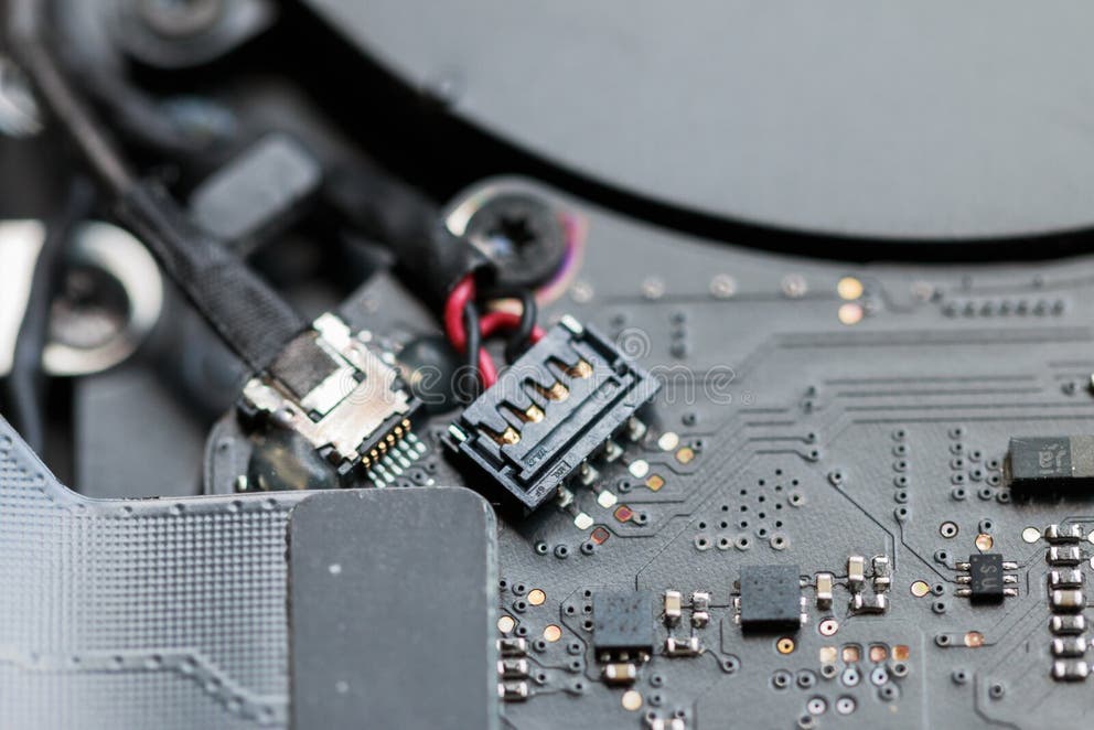 The Interior of a Computer Being Fixed. Stock Image - Image of closeup ...