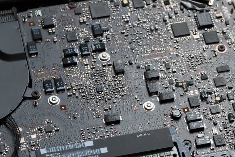 The Interior of a Computer Being Fixed. Stock Image - Image of ...