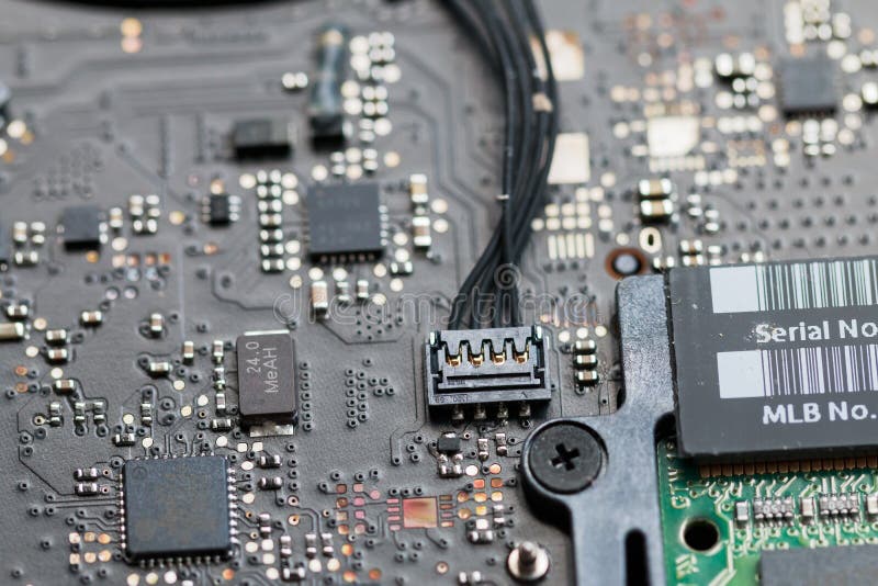 The Interior of a Computer Being Fixed. Stock Image - Image of closeup ...