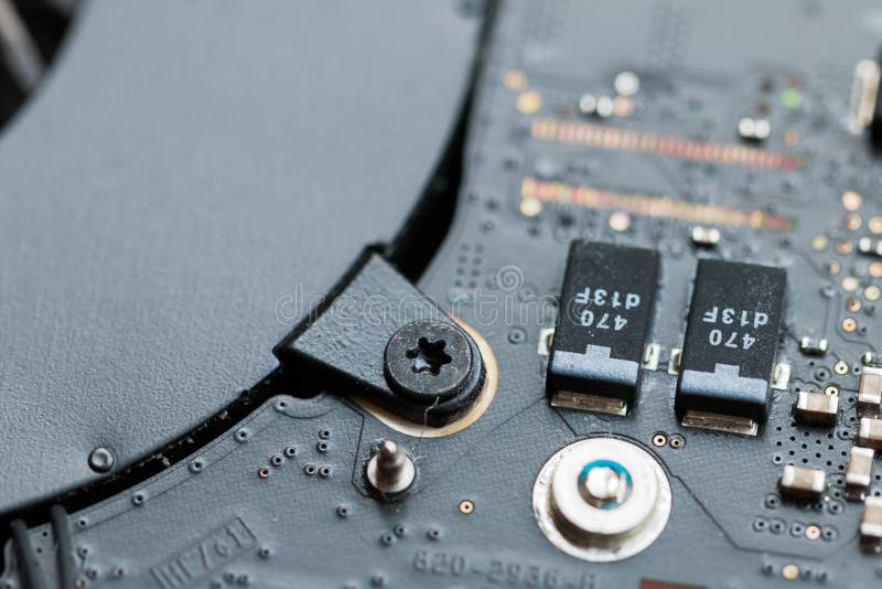 The Interior of a Computer Being Fixed. Stock Image - Image of closeup ...