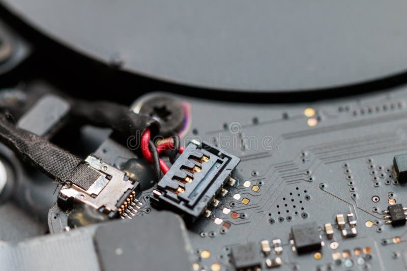 The Interior of a Computer Being Fixed. Stock Image - Image of closeup ...
