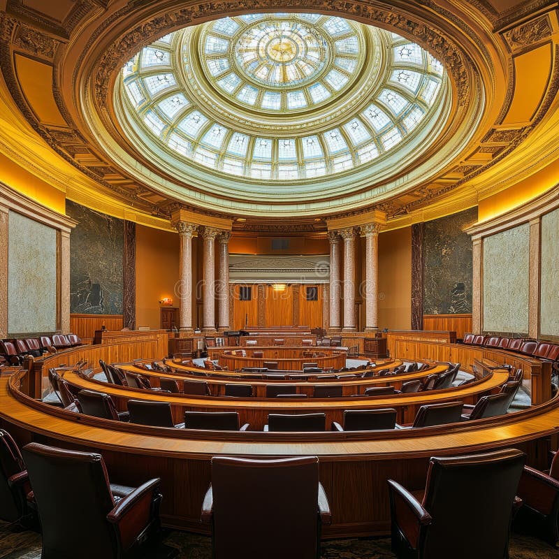 Interior of the Congress Palace in Washington DC. 3D Rendering Stock ...