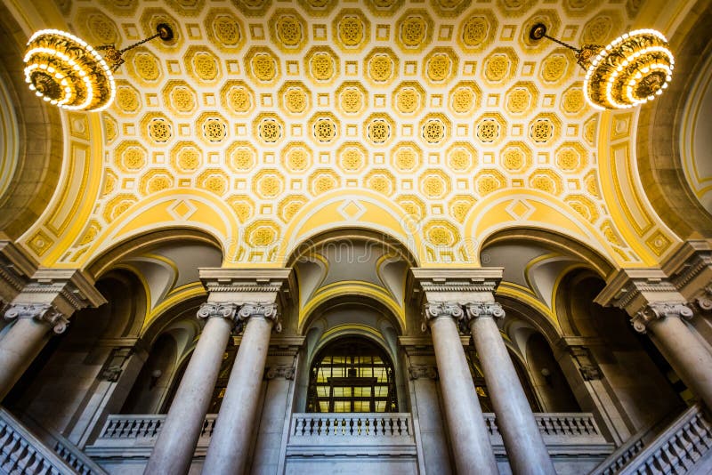 The Interior of the Connecticut State Library, in Hartford Stock Photo ...