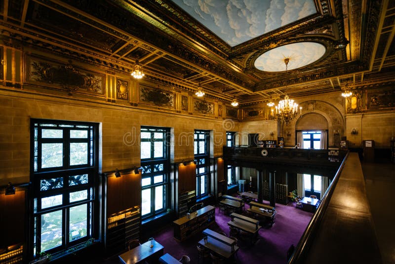 The Interior of the Connecticut State Library, in Hartford, Conn Stock ...