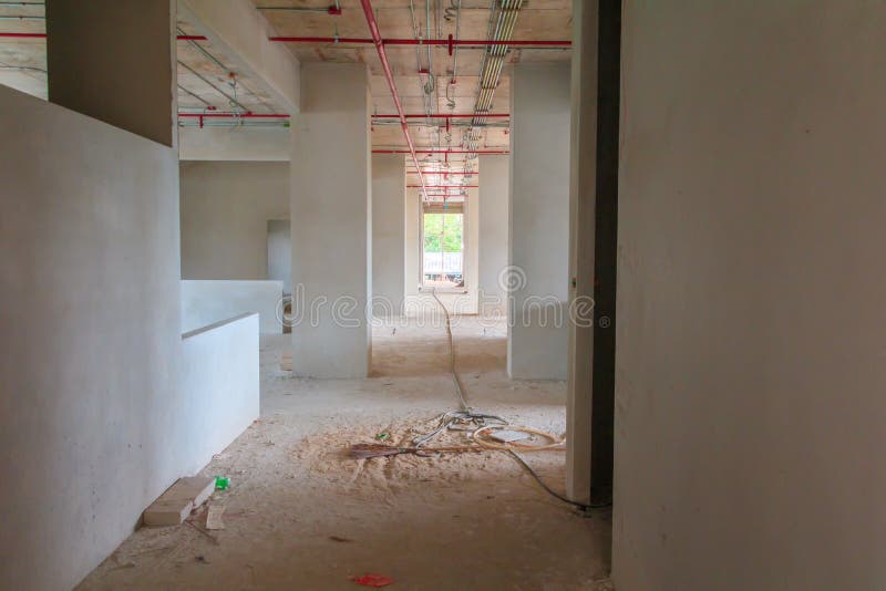 Interior in Construction Building Site Stock Photo - Image of building ...