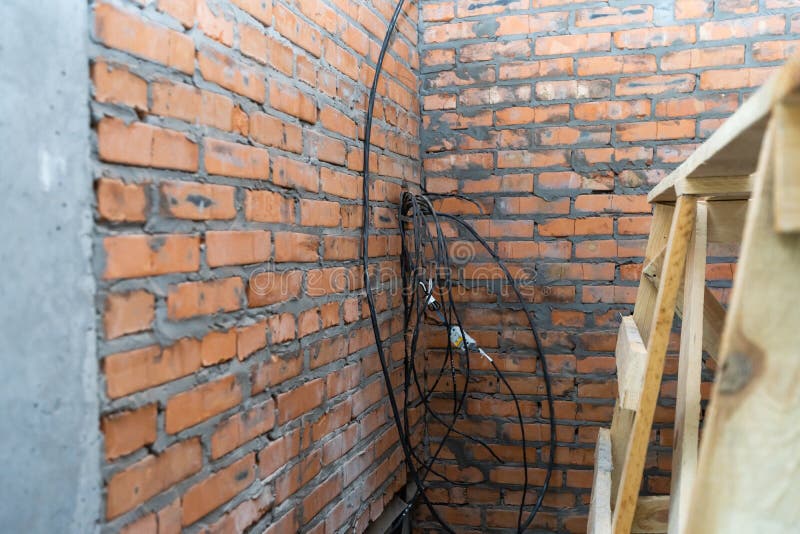 Interior Construction Building Site and Electrical Installation Stock ...
