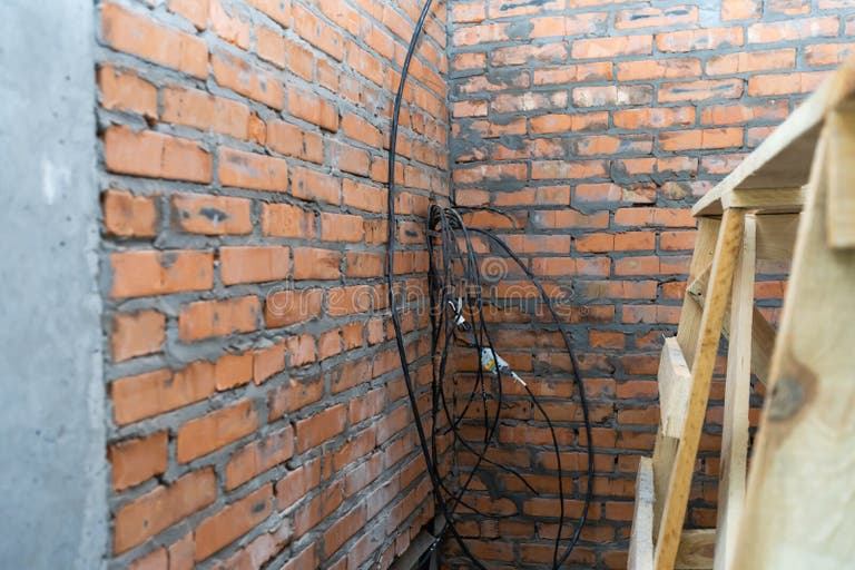 Interior Construction Building Site and Electrical Installation Stock ...