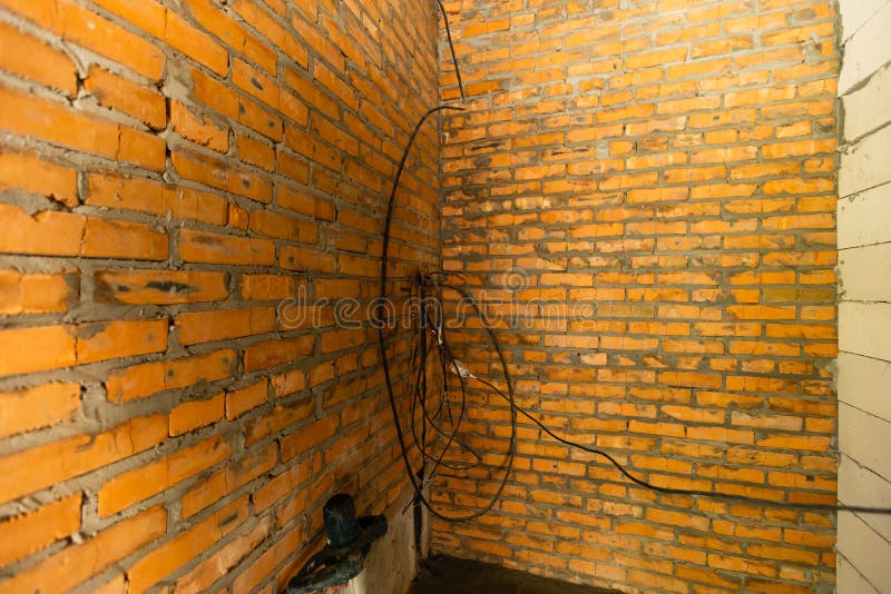 Interior Construction Building Site and Electrical Installation Stock ...