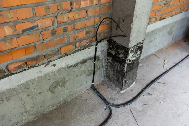 Interior Construction Building Site and Electrical Installation Stock ...