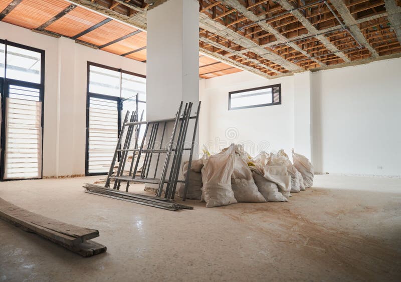 Interior Construction Project in Progress in a Bright and Inviting ...