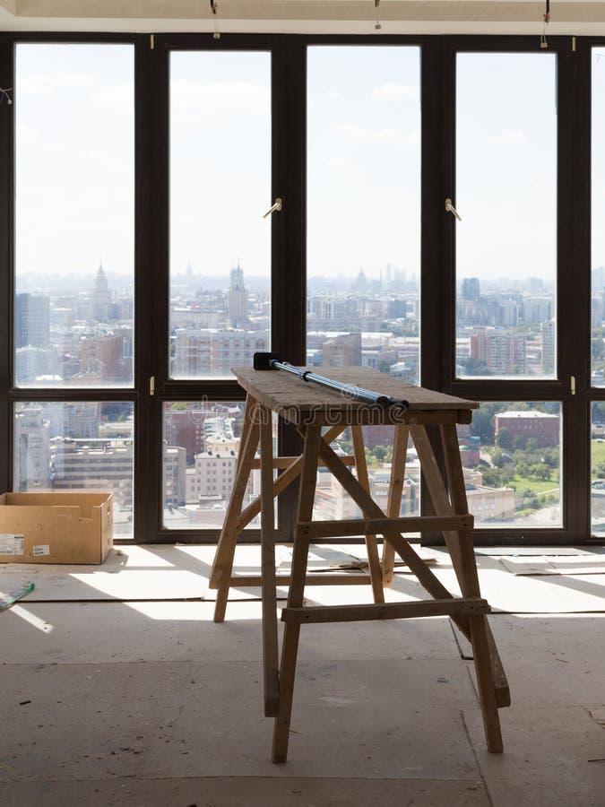 Interior construction work stock photo. Image of blurred - 57284518