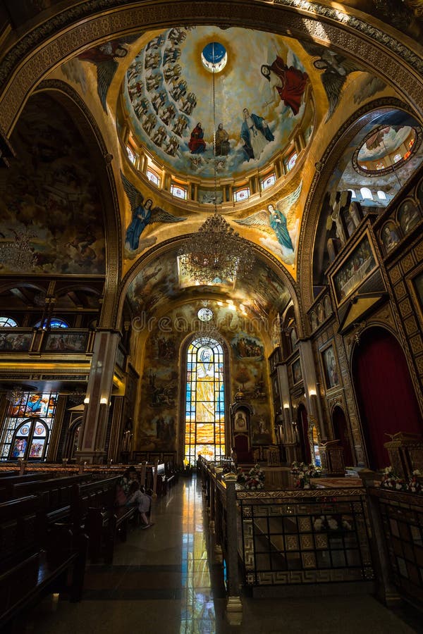 Interior of Coptic Orthodox Church in Sharm El Sheikh Editorial ...