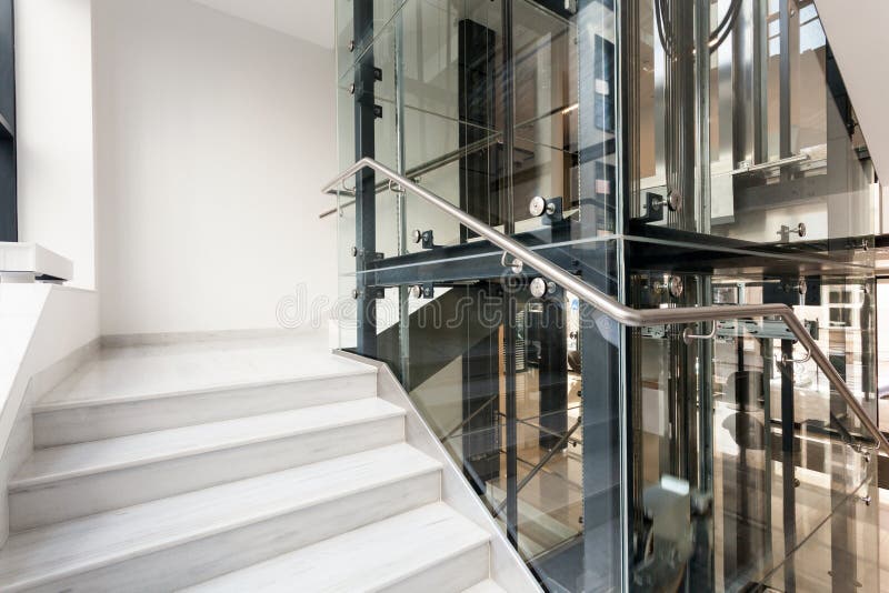 Interior of Corporate Building Stock Image - Image of company, elevator ...