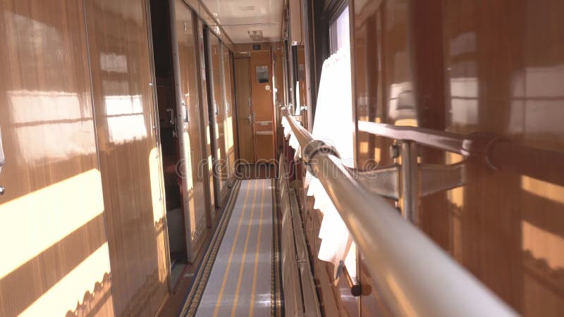 Interior Corridor Compartment Comfortable Train Car, Travel, Background ...