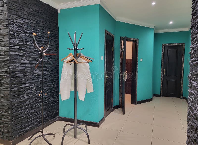 Interior of the Corridor Hall, Apartment Building. Stock Image - Image ...