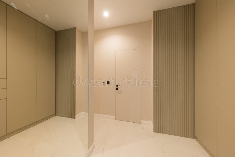 Interior of a Corridor in a Modern Apartment in a New Building Stock ...