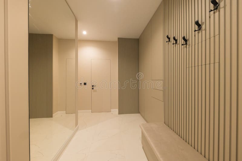 Interior of a Corridor in a Modern Apartment in a New Building Stock ...