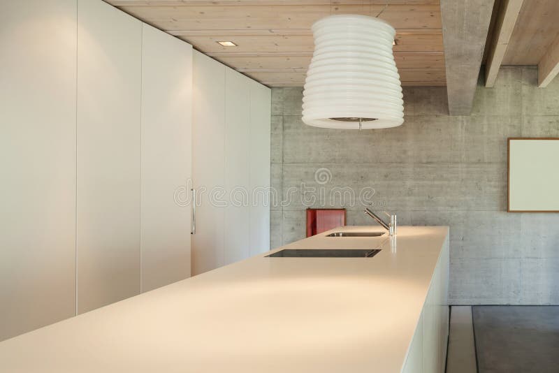 Interior, Counter Top of Kitchen Stock Image - Image of furniture ...