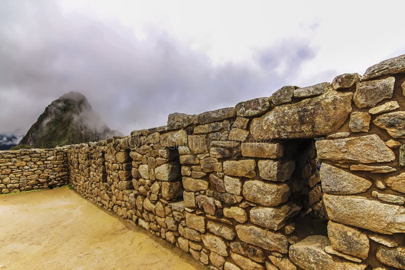 Interior of a Courtyard Area in Machu Picchu Stock Image - Image of ...