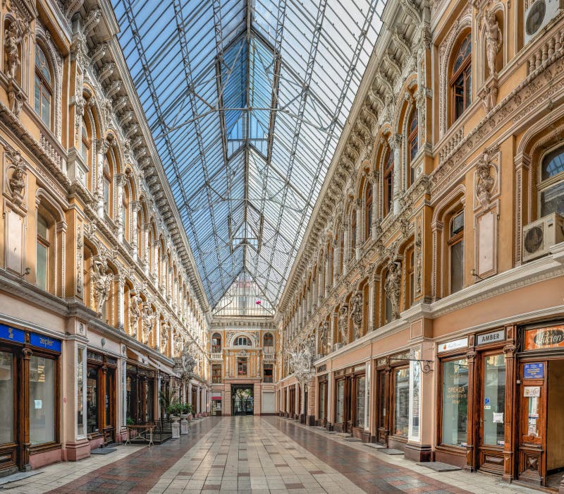 Interior Courtyard of the Historical Building Passage in Odessa ...