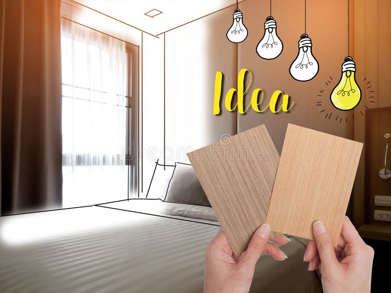 Interior of Cozy Bedroom in Modern Design.low Lighting and Lens Stock ...