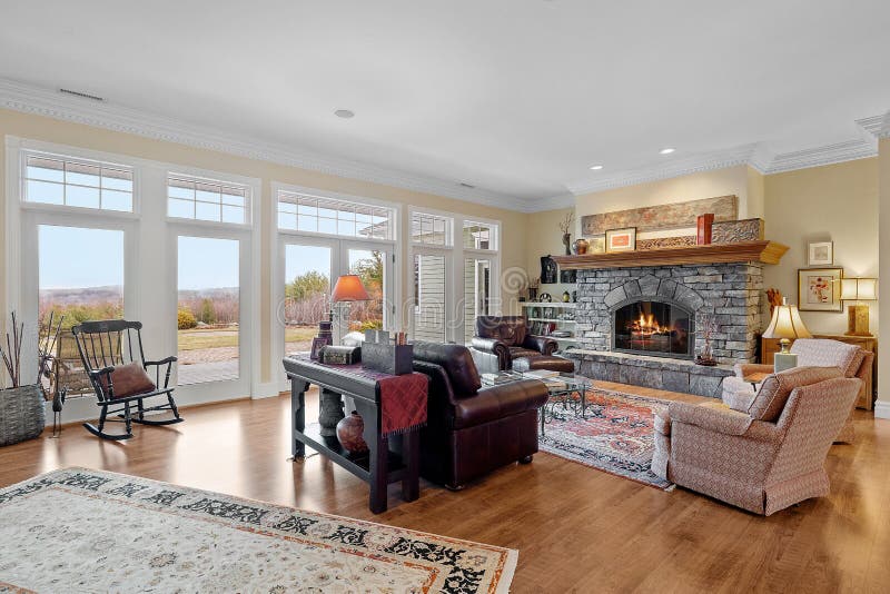 Interior of a Cozy and Comfortable House Stock Image - Image of ...