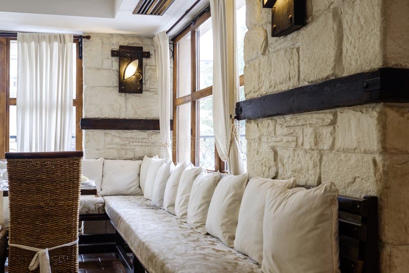 Interior of Cozy Italian Restaurant 4 Stock Image - Image of dinner ...