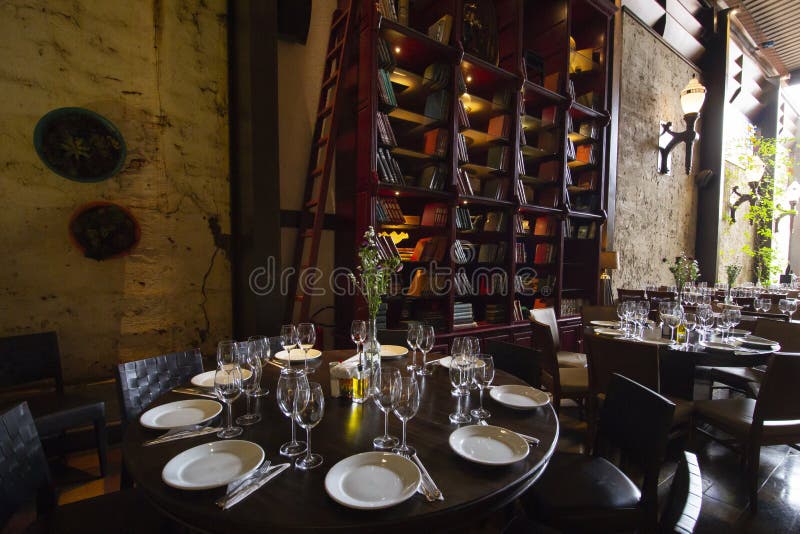 Interior of Cozy Restaurant. Contemporary Design. Editorial Photo ...