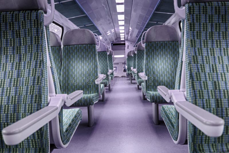 Interior of train stock image. Image of open, intercity - 104906003